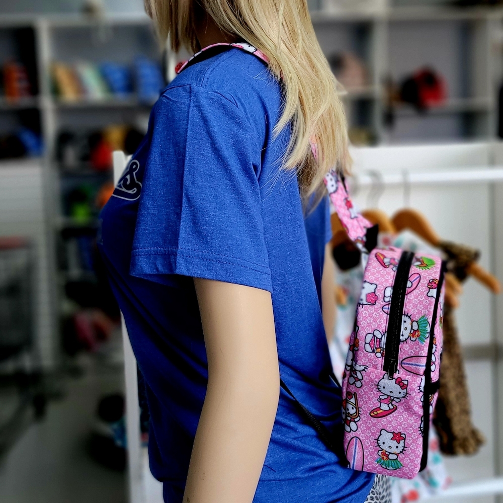 Hello Kitty Aloha Hawaii Surf Pink Mini Backpack - Gem